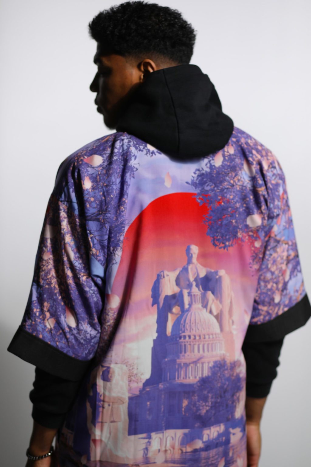 DC CHERRY BLOSSOM KIMONO, LIMITED EDITION - Rui Hachimura Black Samurai